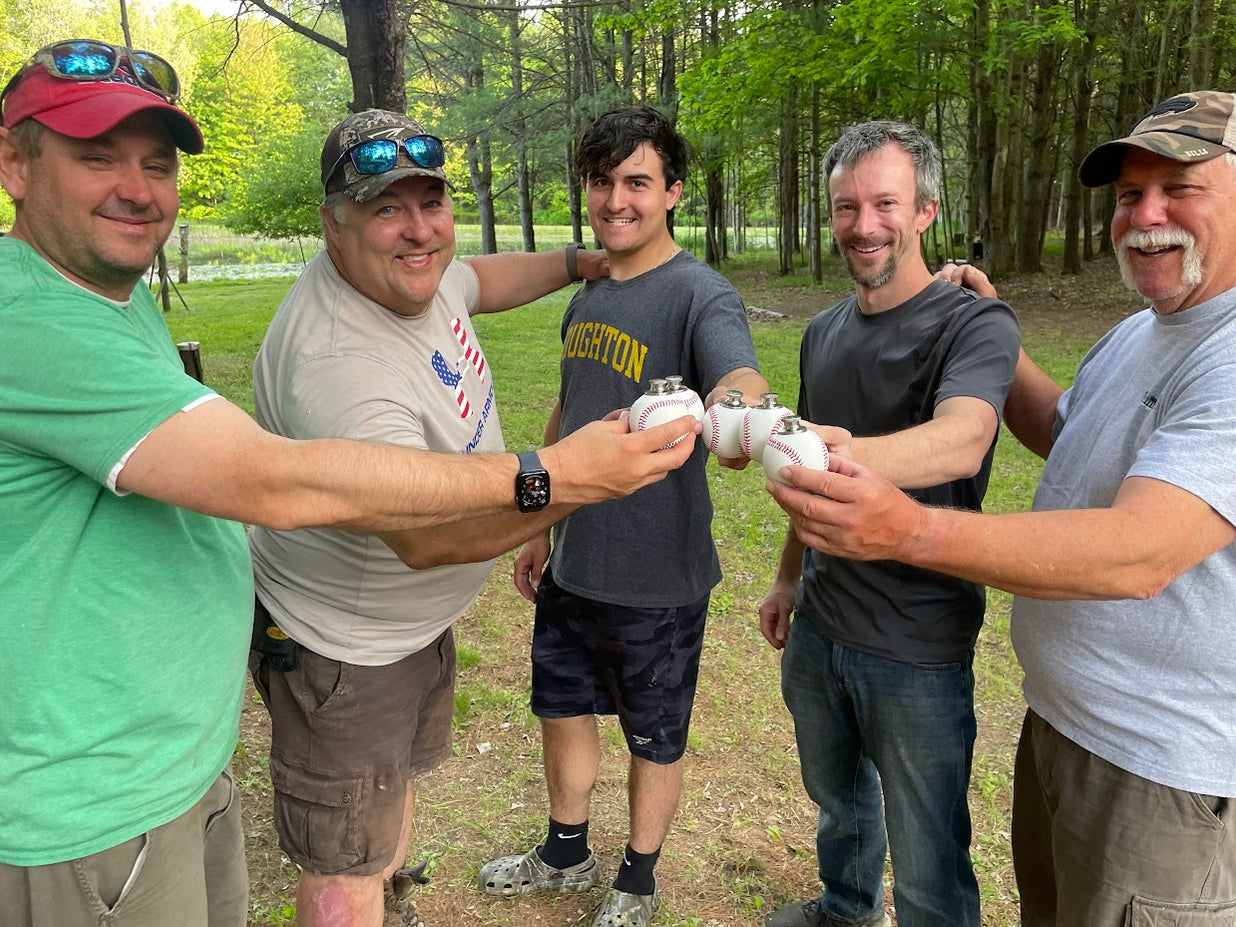 Baseball Flask, Made from a Real Baseball - Buffalo BottleCraft