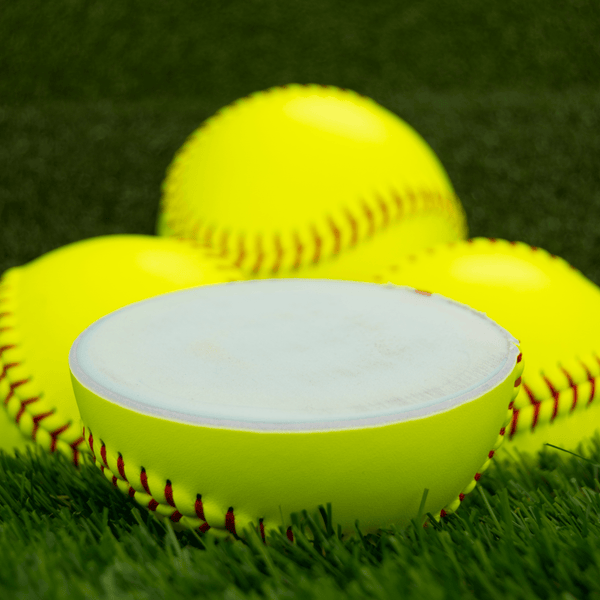 Softball Halves, Half Softball, made from Real Leather Softball ...