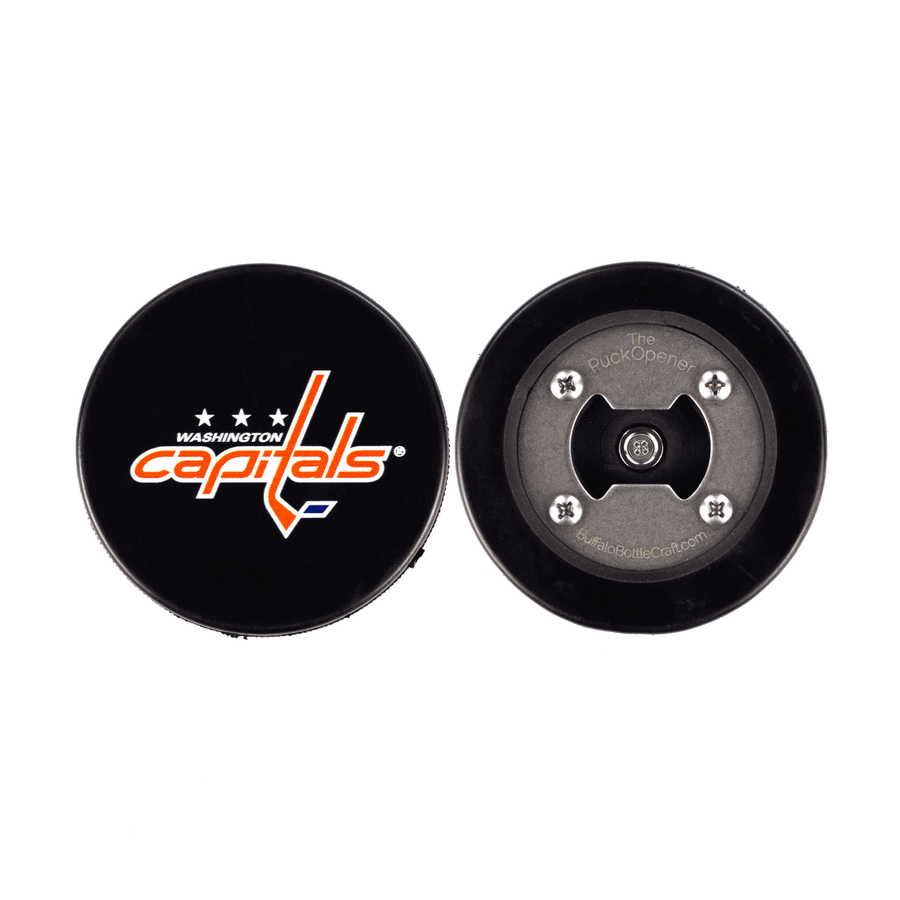 Washington Capitals | Bottle Opener made from a Real Hockey Puck ...